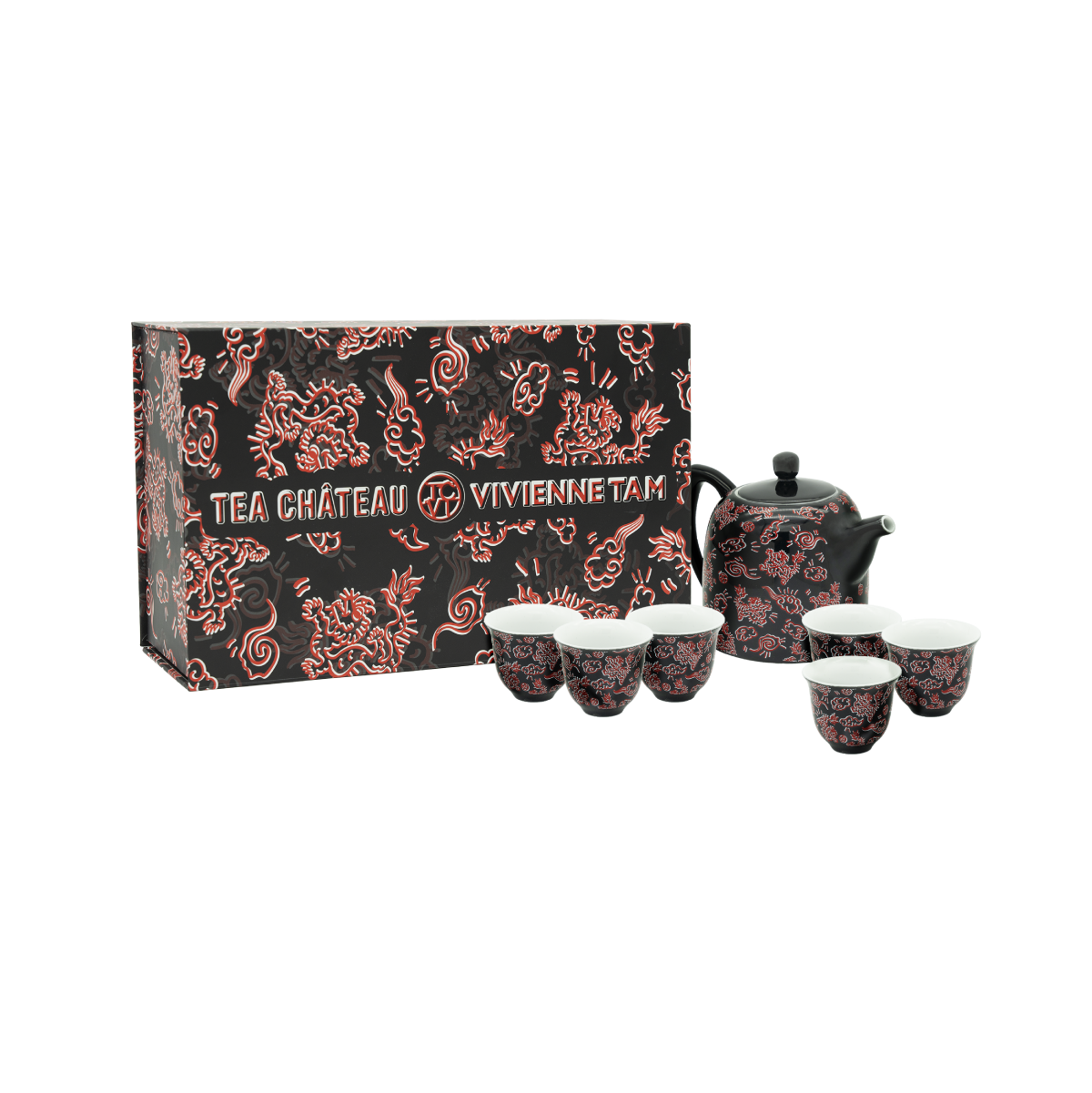 Vivienne Tam Crown Porcelain Teaware Set 6pcs – TEA CHÂTEAU